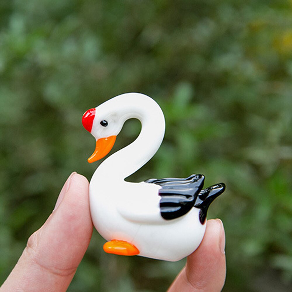 Set 2 figurine, JeiibrZui, Sticla, Model lebada, Multicolor - eMAG.ro