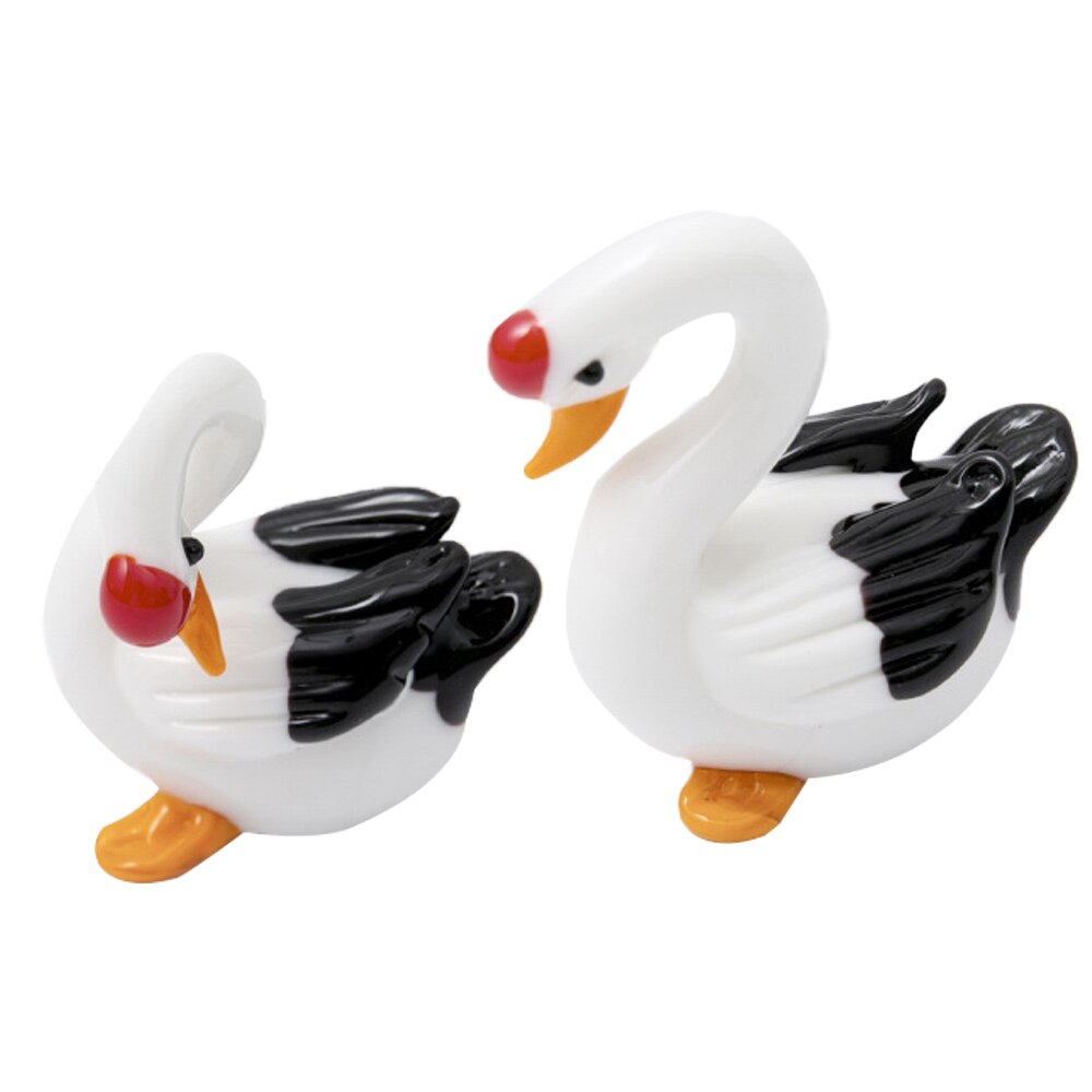 Set 2 figurine, JeiibrZui, Sticla, Model lebada, Multicolor - eMAG.ro