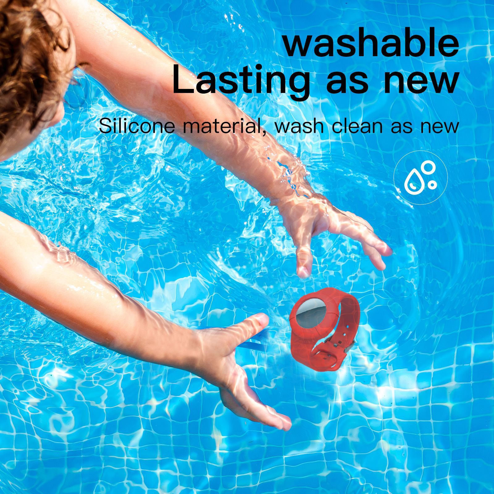 Set 2 curele pentru copii pentru AirTag, Sunmostar, Silicon, Galben ...