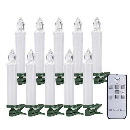Set 10 Lumanari electronice, LED, Alb - eMAG.ro