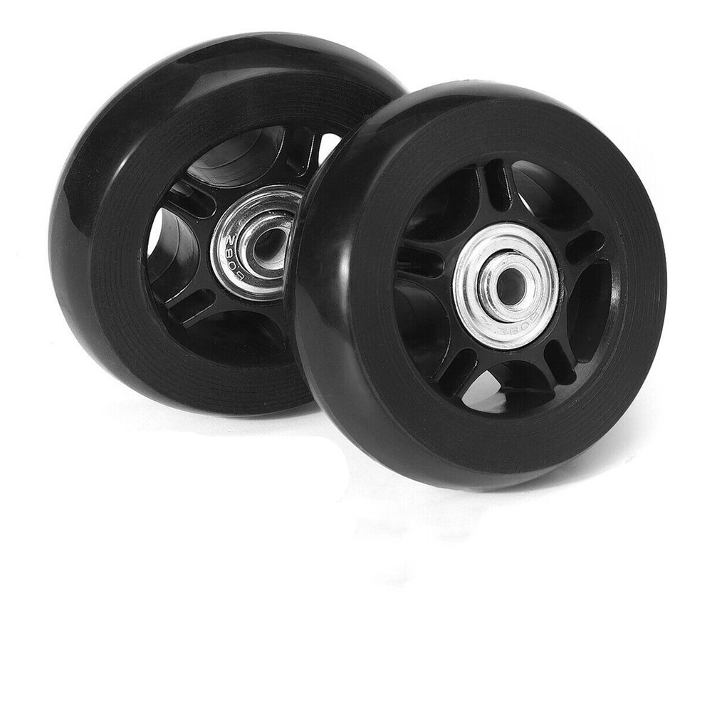 Set 4 Roti de inlocuire pentru valiza, Cauciuc, Negru - eMAG.ro