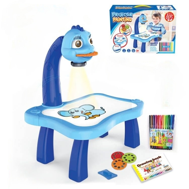 Masuta de desenat cu proiector, cu hologram, 3 discuri cu 24 sabloane ...
