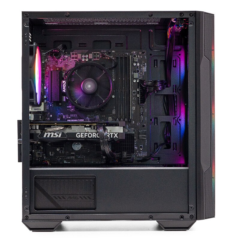 PC Gaming ZMEU Hyper Pro Powered by MSI, AMD Ryzen 5 5600 3.5GHz, 16GB DDR4, 1TB SSD, RTX 4060 ...