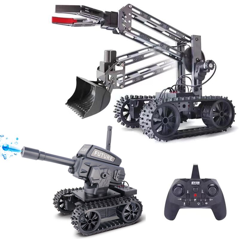Robot Metalic cu telecomanda 3 in 1 RC JK07 cu griper si cupa - eMAG.ro