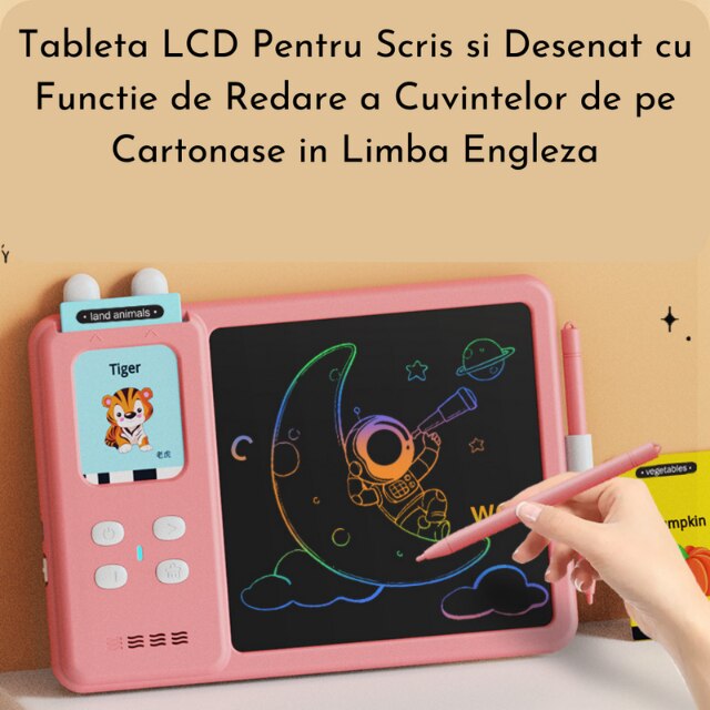 Tableta LCD Innovura, interactiva educationala de scris si desenat ...