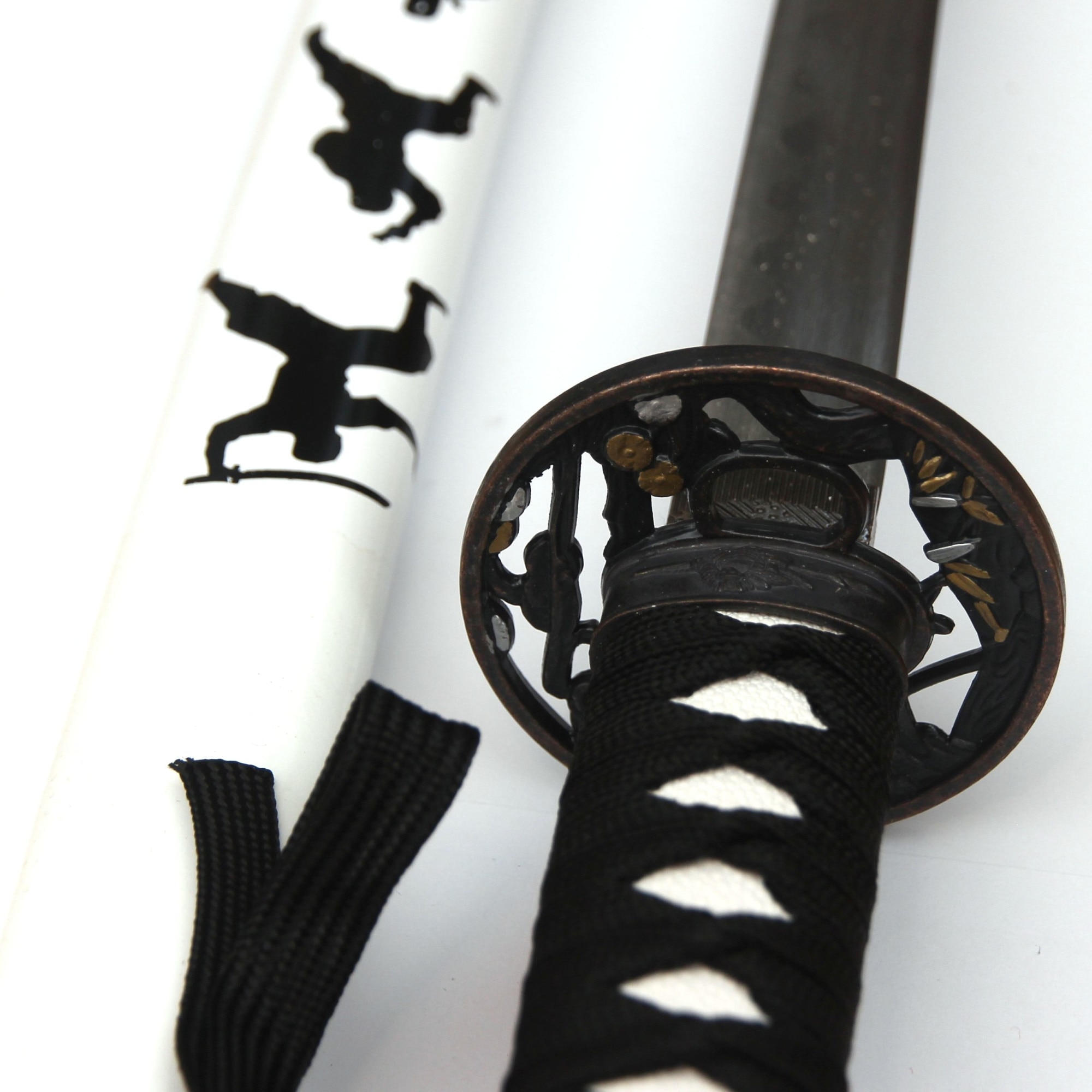 Katana Sabie Samurai Japoneza, Stativ Decor, Lungime 94cm, Tole 10 ...
