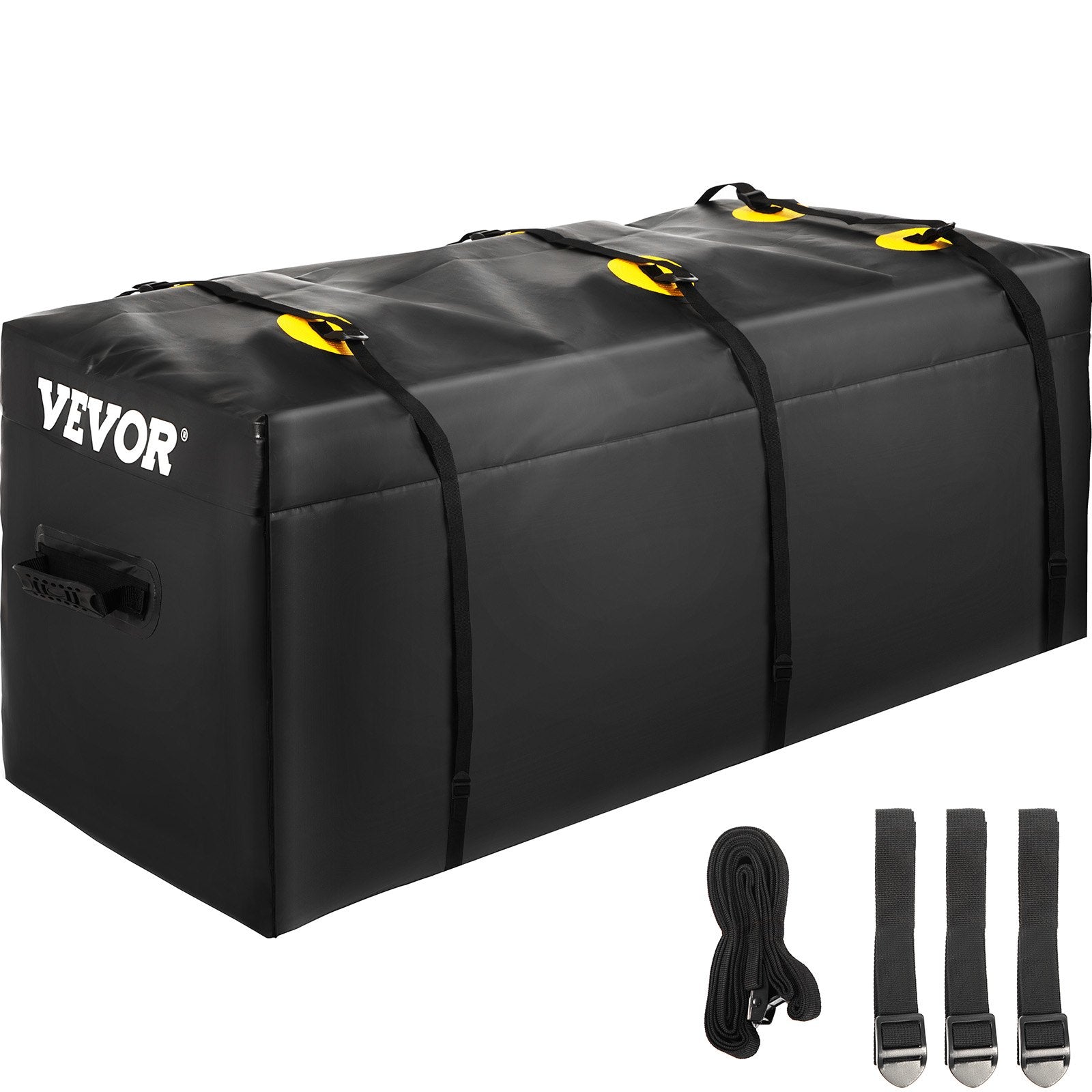 Geanta de marfa, Vevor, 22 picioare cubice, PVC, cu benzi, 7 buc, negru ...