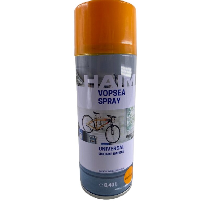 Spray festék, univerzális, Haim, Orange, mélysárga 31, 400 ml - eMAG.hu