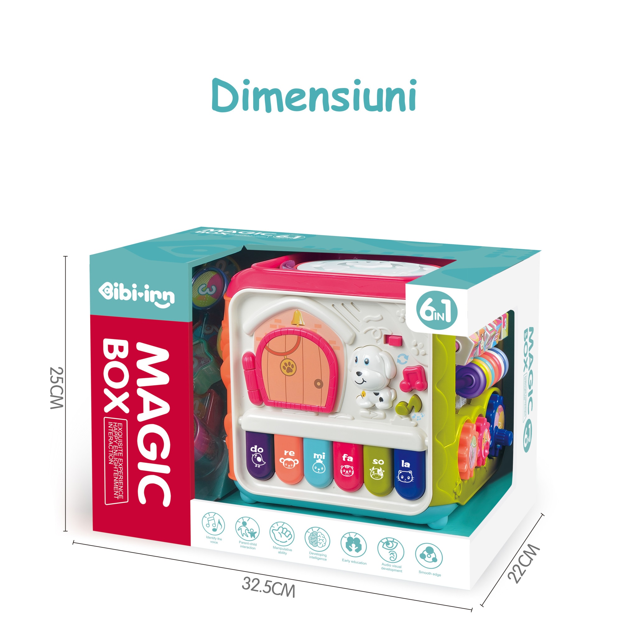 Jucarie Interactiva si Educativa Mavio®️, Elemente Rotative pentru ...