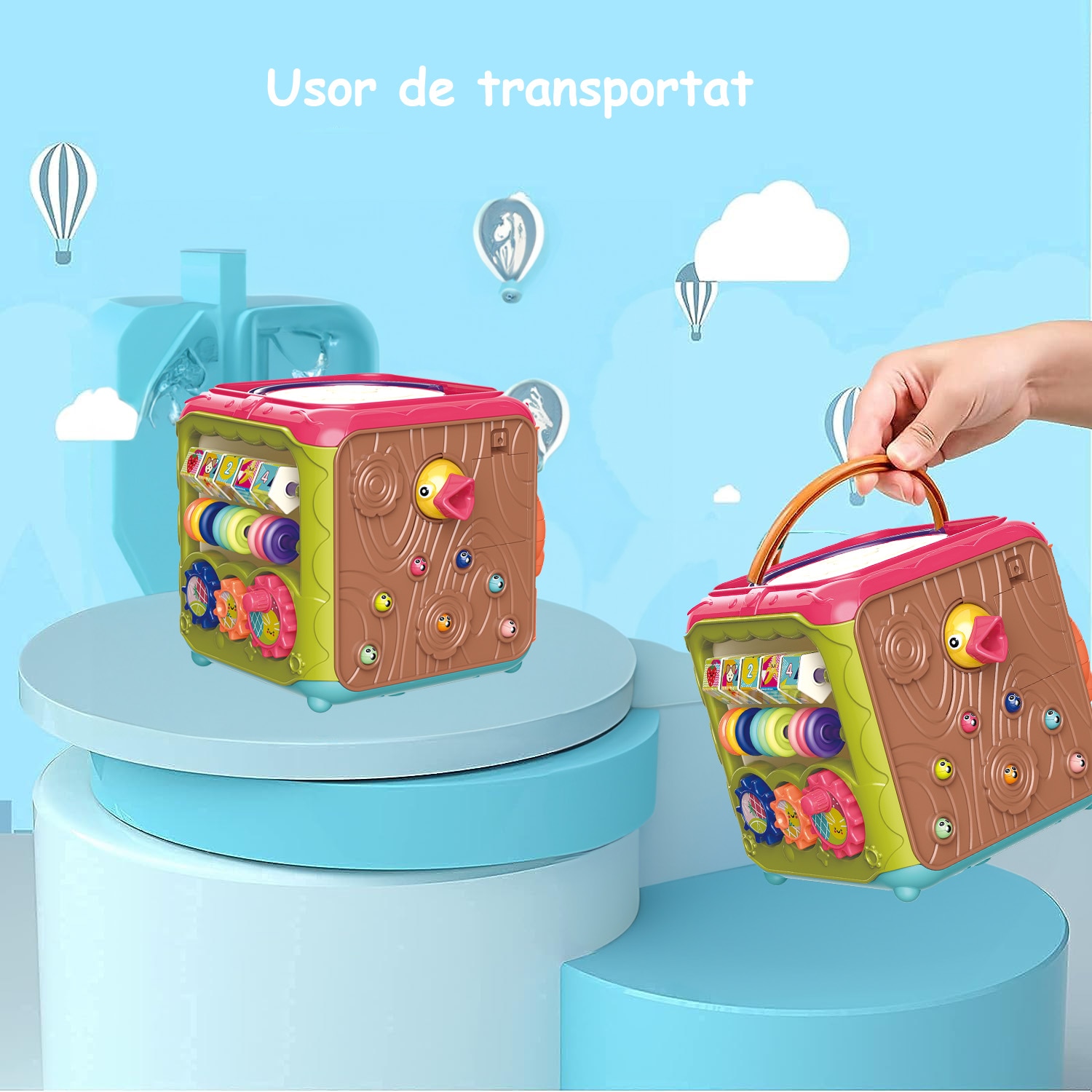 Jucarie Interactiva si Educativa Mavio®️, Elemente Rotative pentru ...