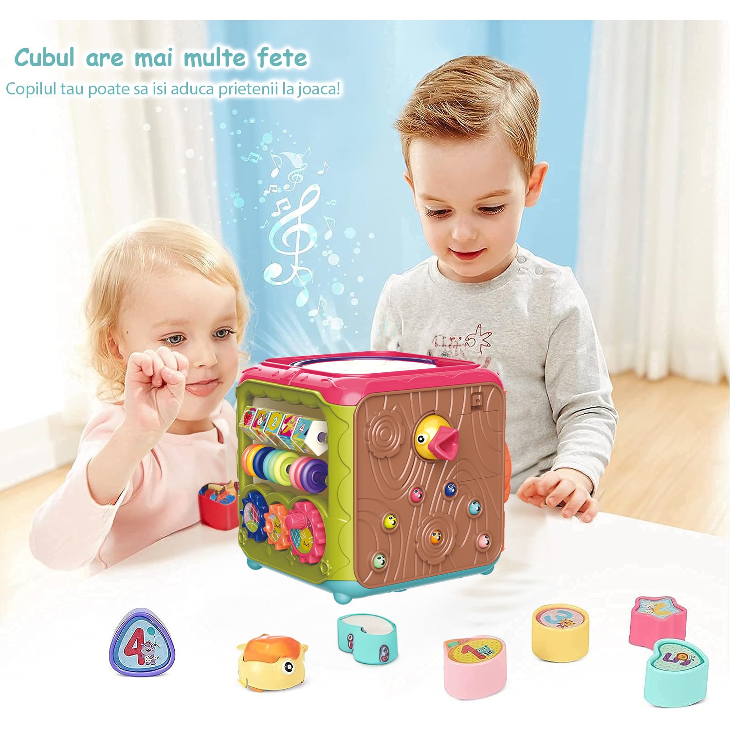 Jucarie Interactiva si Educativa Mavio®️, Elemente Rotative pentru ...