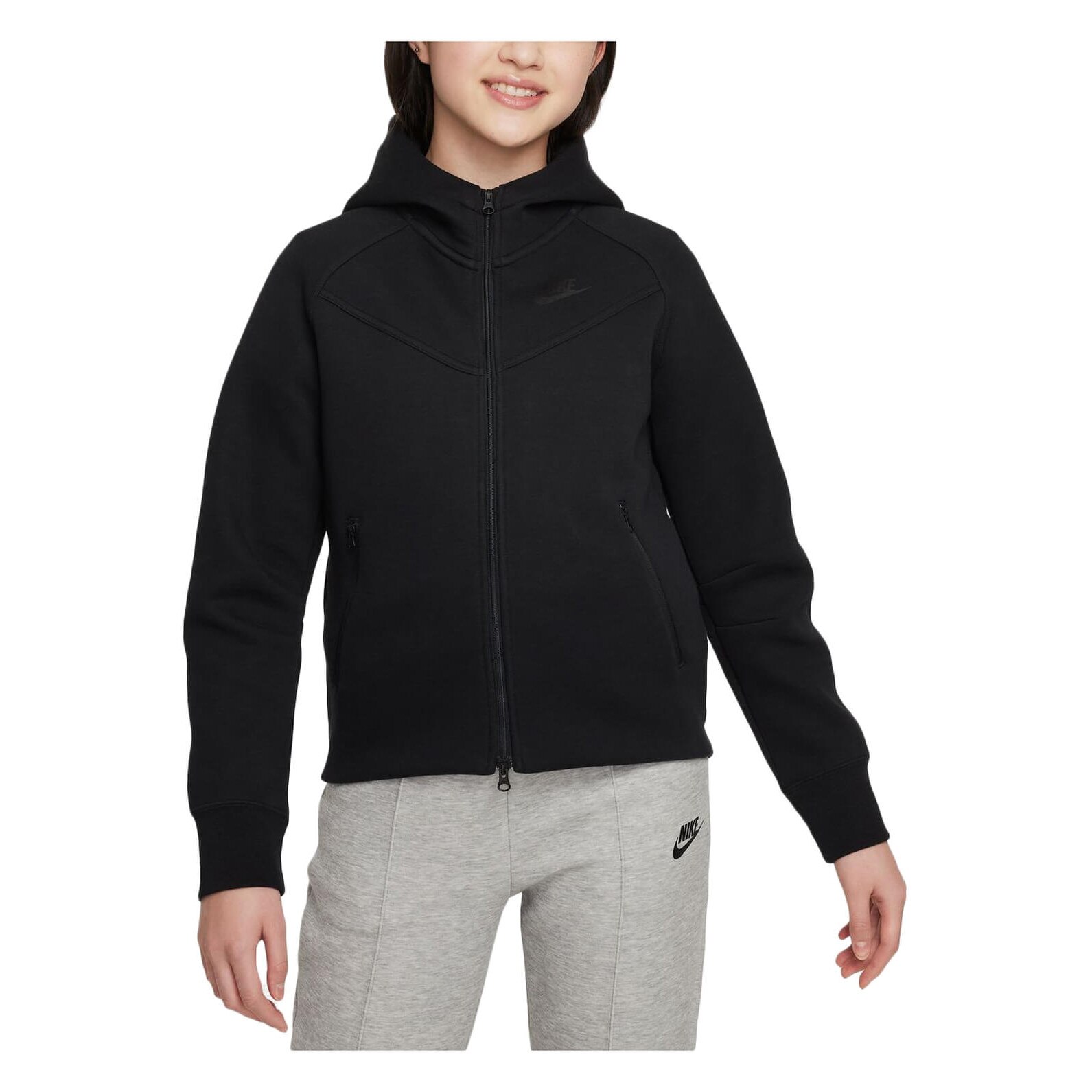 NIKE Tech Fleece Kapucnis Pulóver Fekete 146-156 CM - eMAG.hu