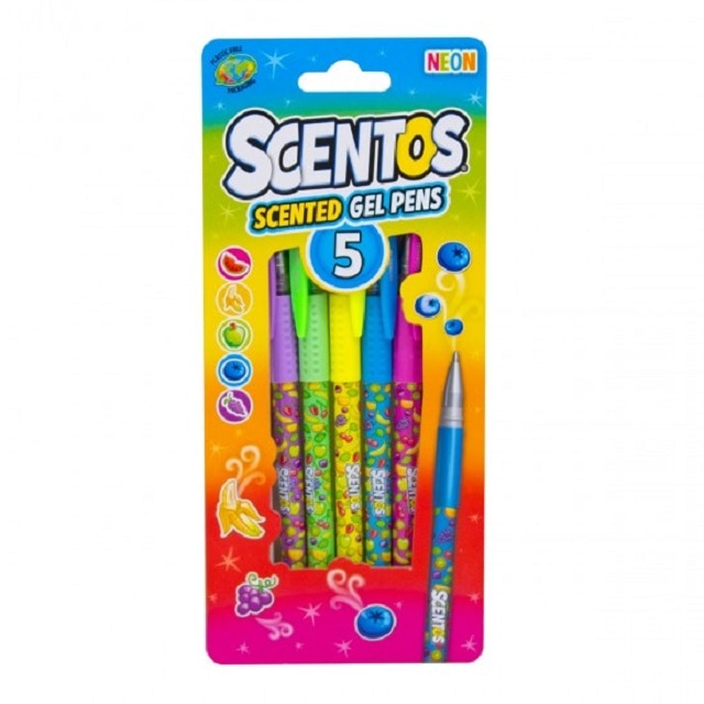 Set 5 pixuri cu gel aromate Neon, Scentos - eMAG.ro