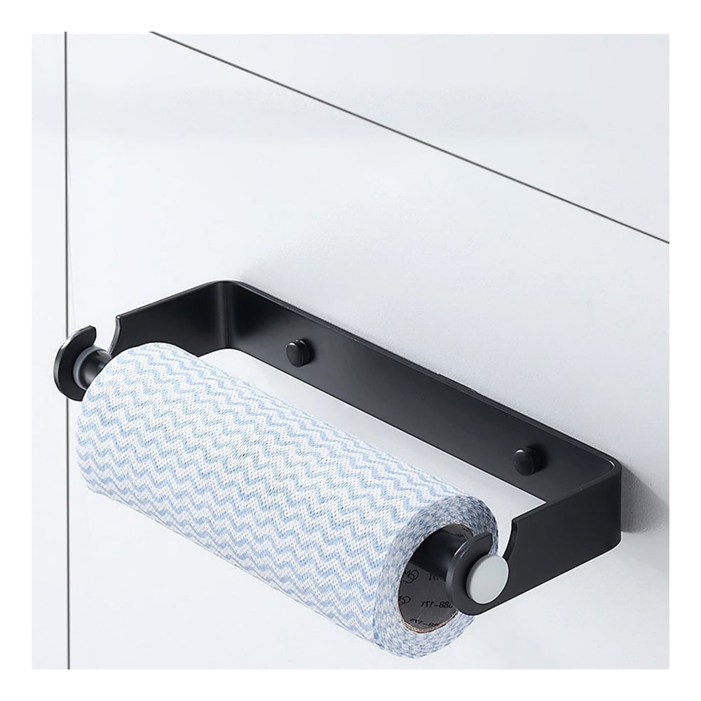 Suport rola, de hartie, pentru bucatarie, negru, 33 x 11 x 3.5 cm - eMAG.ro