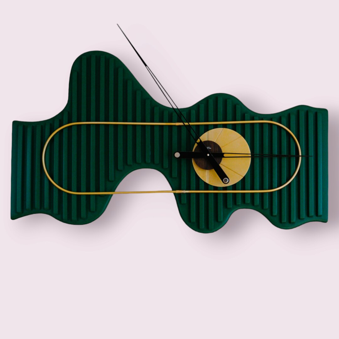 Ceas decorativ Wave Clock, 100 x65 cm - eMAG.ro