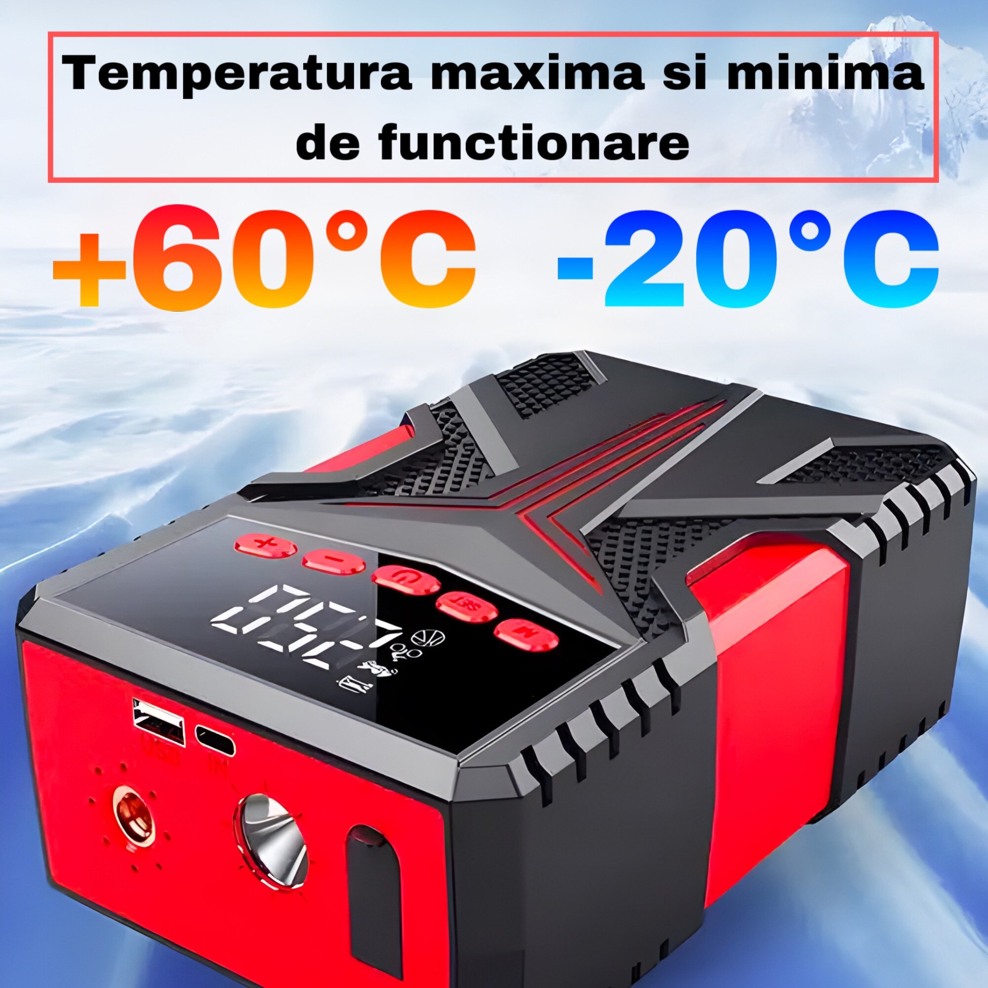 Redresor auto multifunctional, HexaCraft, jump starter premium, cu ...