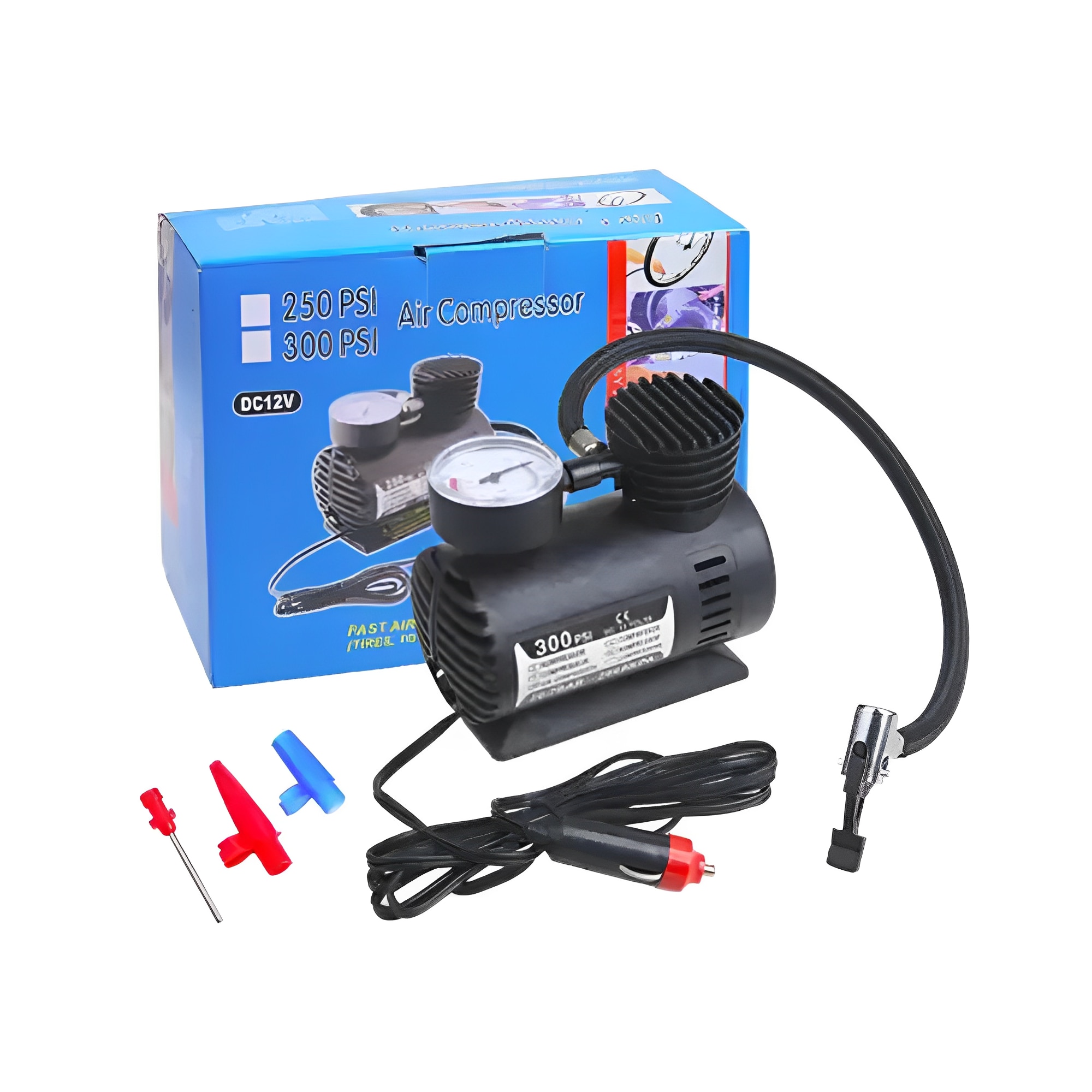 Compresor auto Alimar 12V 300 PSI cu manometru - eMAG.ro