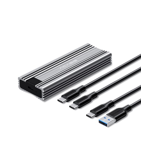 Carcasa Rack SSD NVMe M.2 Acasis, Viteza transfer 10Gbps, Cablu USB-C ...