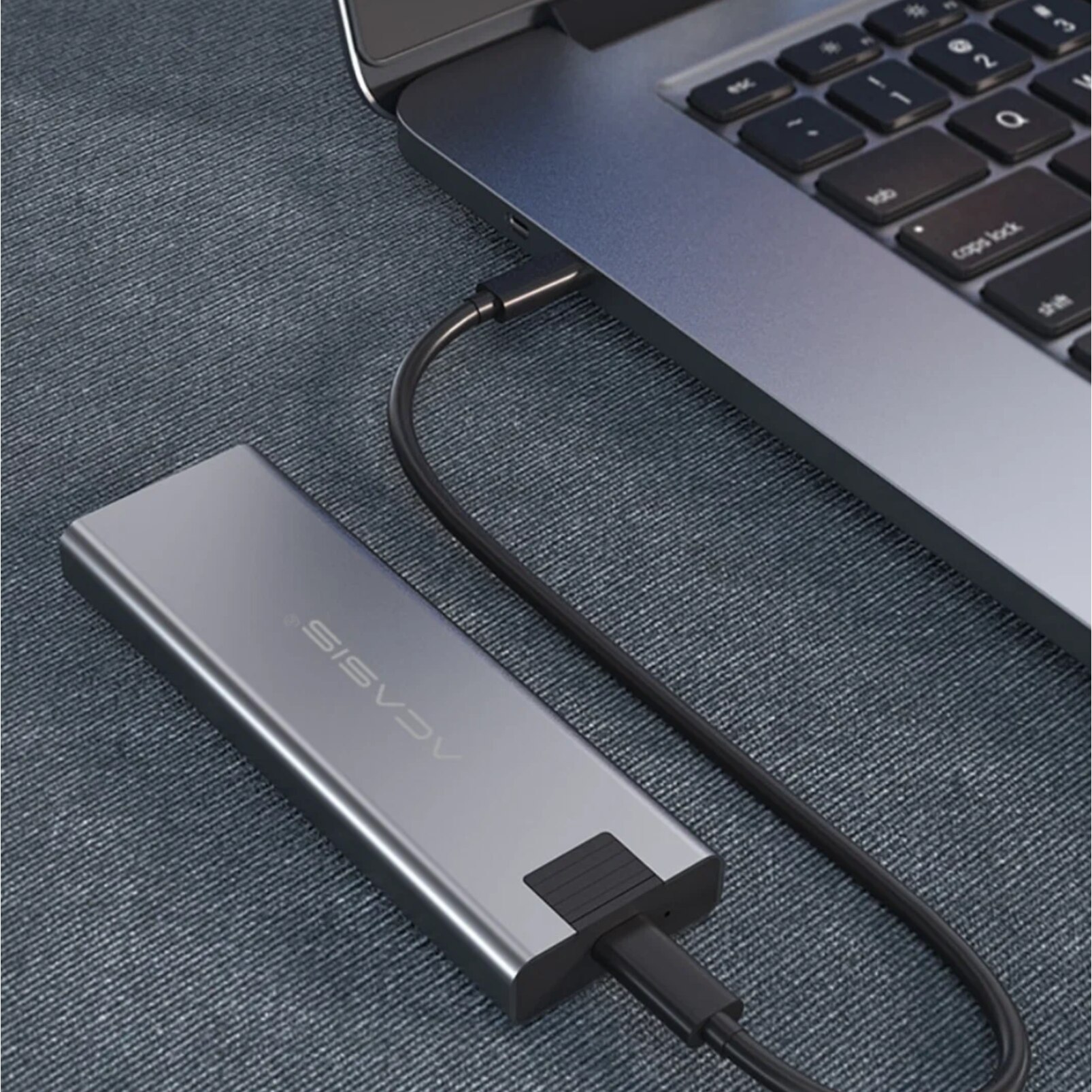 Carcasa Rack SSD NGFF NVMe M.2 Acasis, Viteza transfer 5Gbps, Cablu USB ...