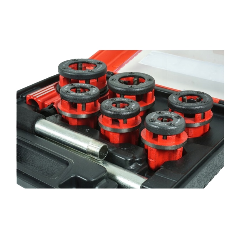 Trusa filetat tevi 1/4", 3/8", 1/2", 3/4", 1", 1-1/4", 6 piese, Verke ...