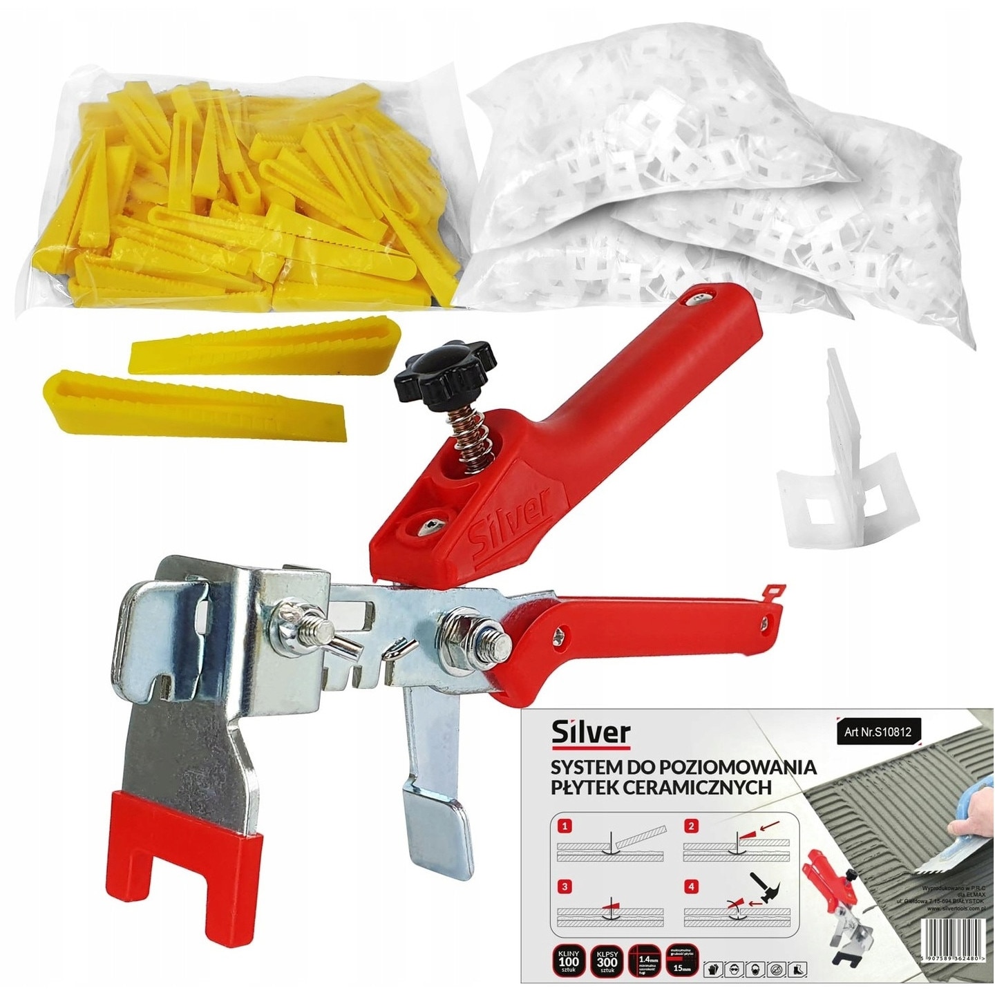 Sistem de 400 piese de nivelare a placilor de faianta si gresie plus ...