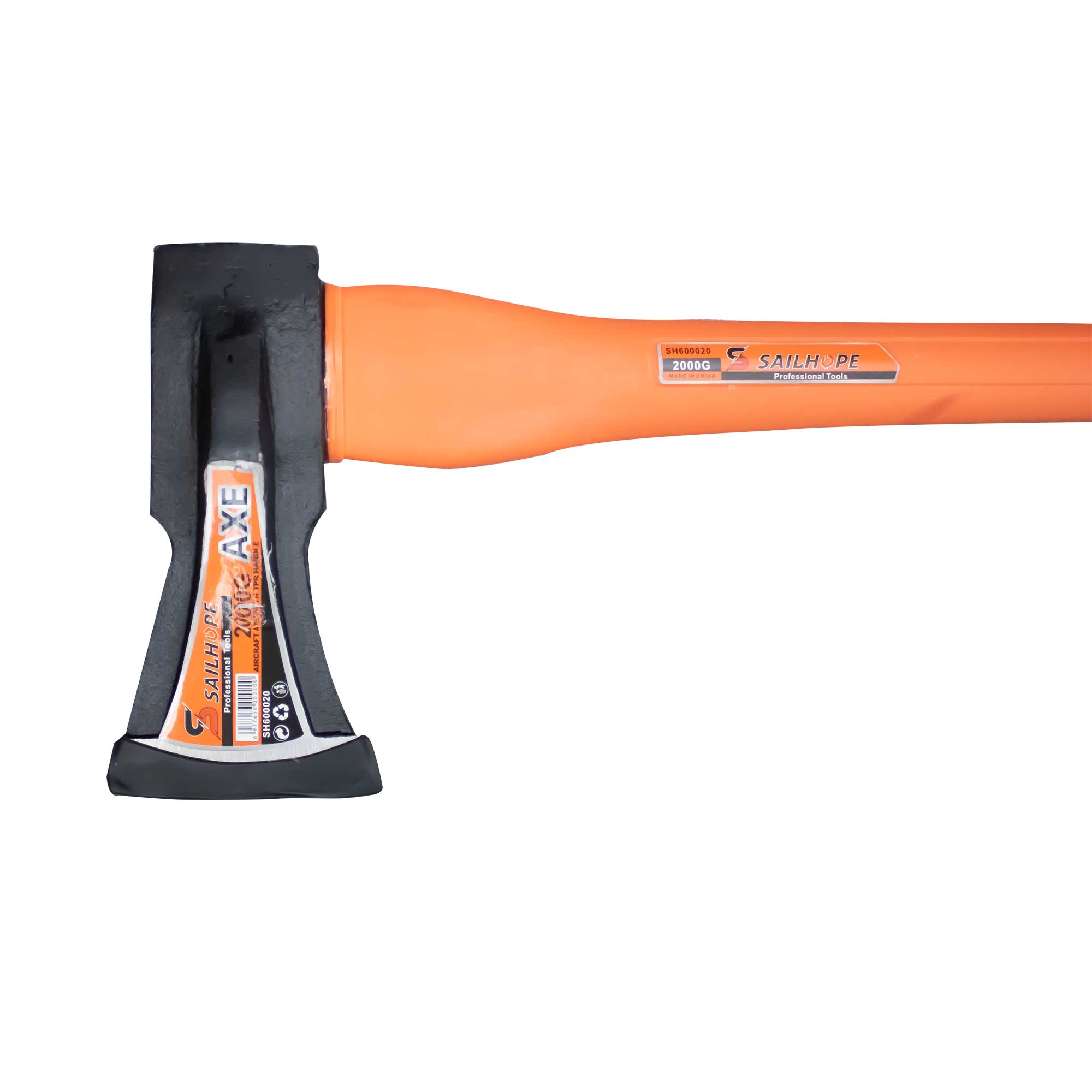 Hasító fejsze 2000 g, ütéselnyelő üvegszálas csúszásmentes nyél, hossz ...