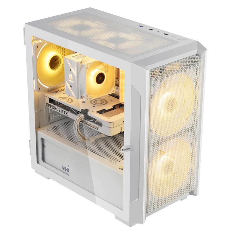 Carcasa Segotep Gremlin 1 alba - eMAG.ro