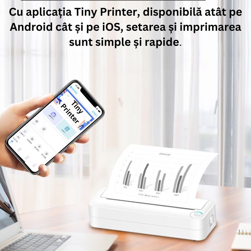 Imprimanta Termica Portabila A4, Aplicatie Pentru Android Si iOS ...