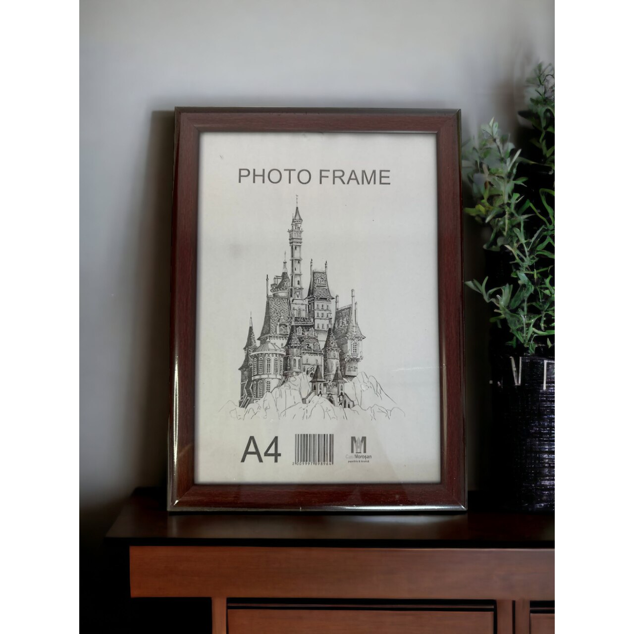 Rama foto A4, din plastic, maro, 21x30 cm, 982 - eMAG.ro