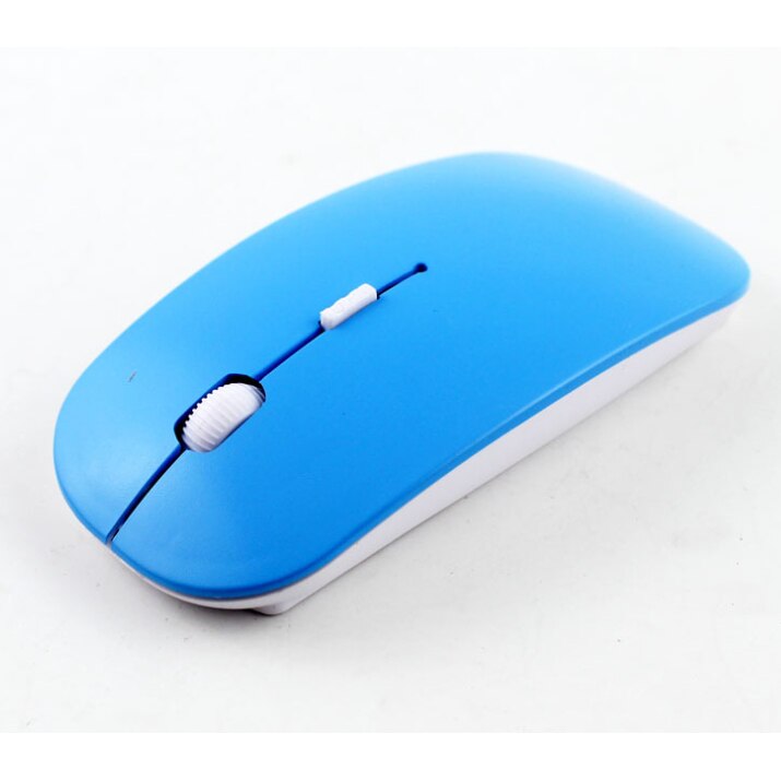 Mouse wireless, Sunmostar, 2.4 GHz, Plastic, Albastru/Alb - eMAG.ro