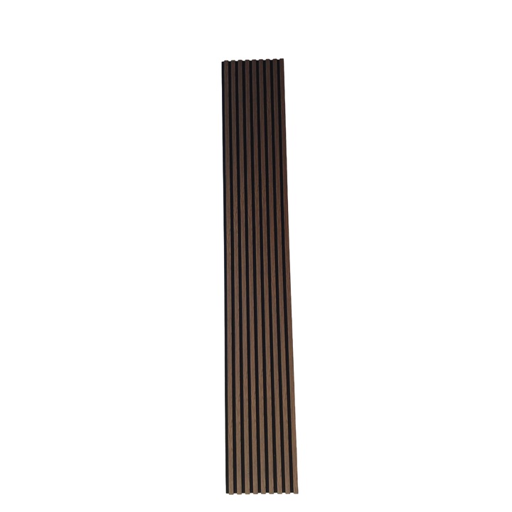 Riflaj MDF decorativ LDA PREMIUM de tip Panou Acoustic, Stejar Tabac ...