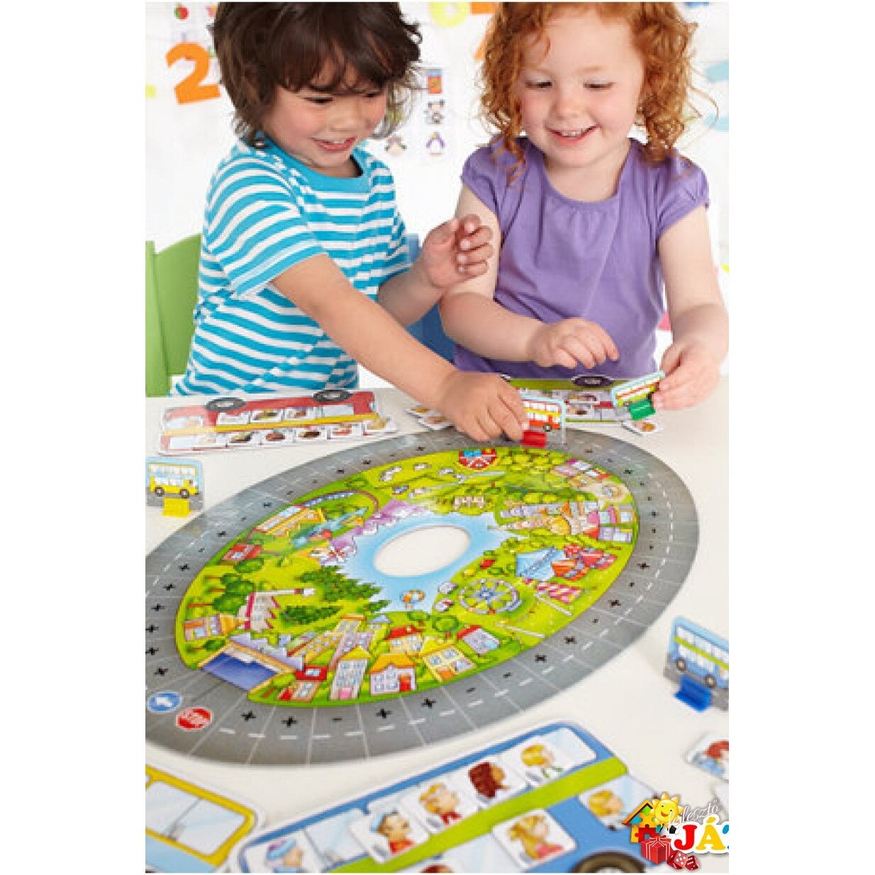 Joc de societate statie de autobuz, Autobusz, Orchard Toys, Limba ...