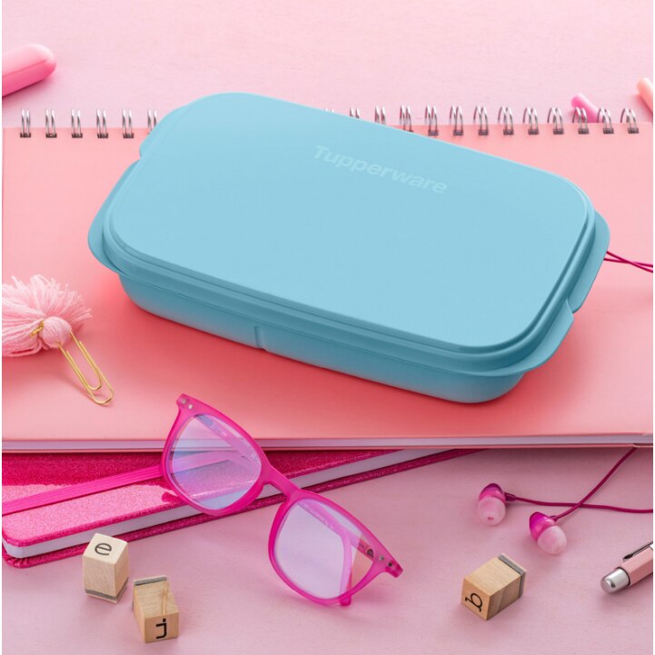 Caserola, Tupperware, compartimentata, 550 ml, aqua - eMAG.ro