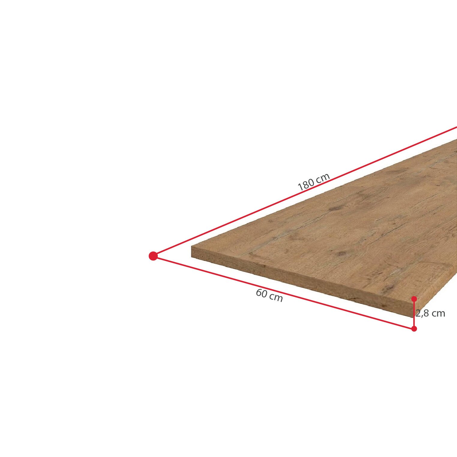 Blat stejar lancelot, 4262 180x2, 8 - eMAG.ro