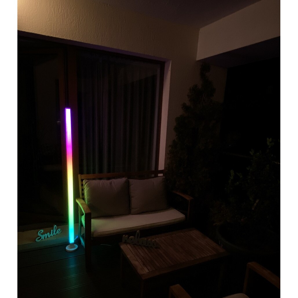 Veioza Lampadar RGB Neon, Lumina Ambientala, 150cm inaltime, Kit ...