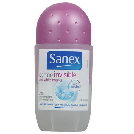 Deodorant antiperspirant roll-on Sanex 50 ml Dermo invisible anti white ...