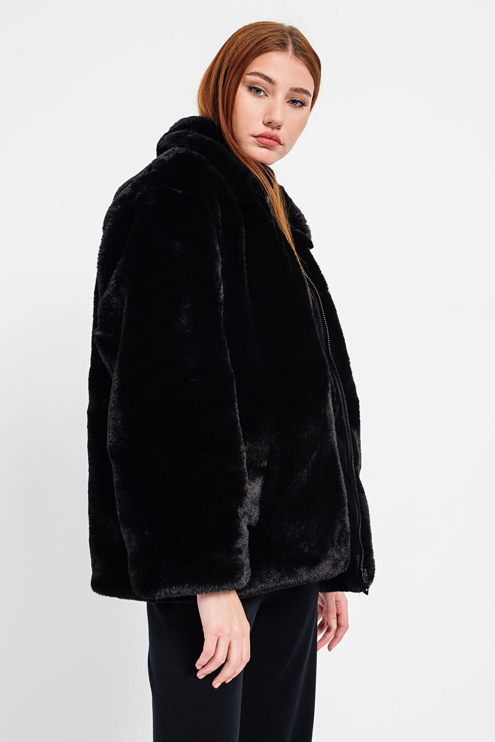 Puma, Geaca de blana sintetica, Negru, M - eMAG.ro