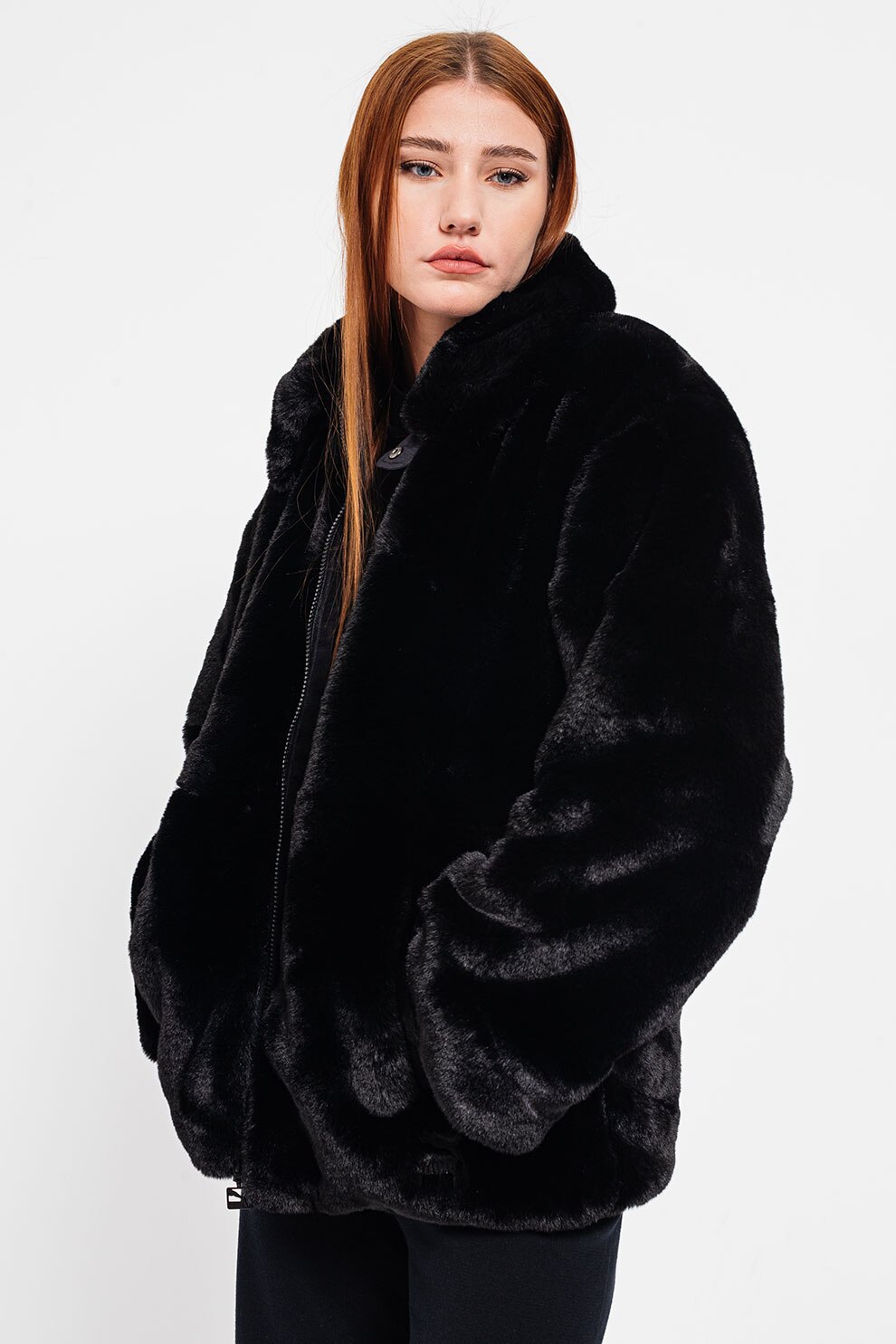 Puma, Geaca de blana sintetica, Negru, M - eMAG.ro