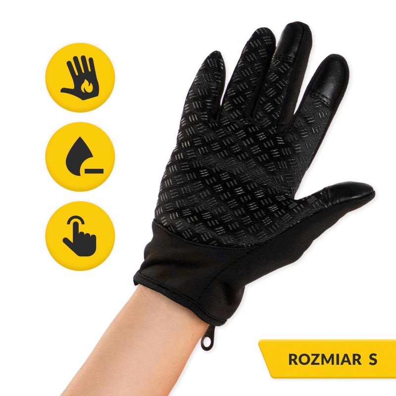 Manusi termice pentru alergare 4FIZJO, Rezistente vant, Compatibile ...