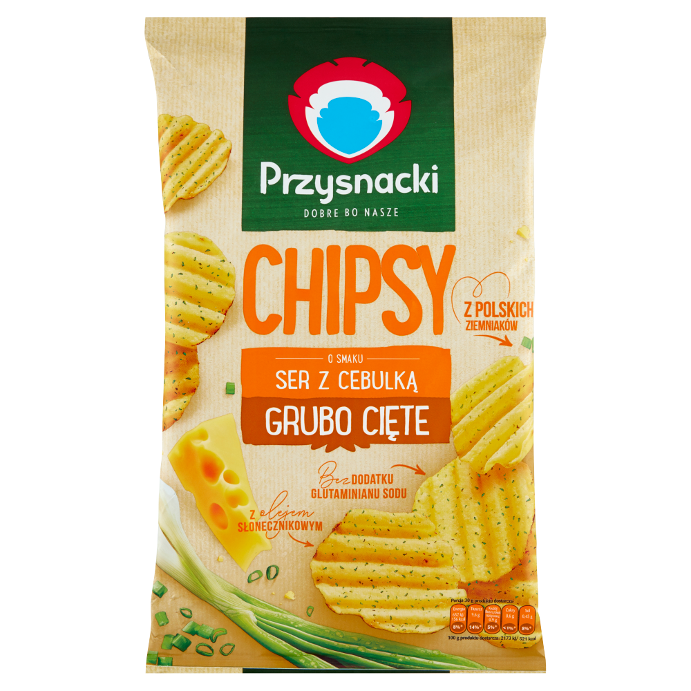 Chipsuri cu aroma de branza si ceapa, Przysnacki, 135 g - eMAG.ro