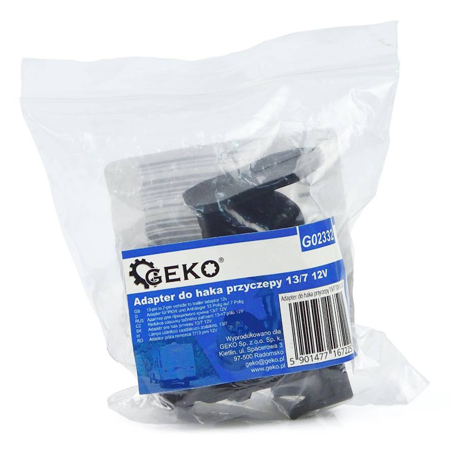 Adaptor pentru priza remorca, GEKO, 13/7 pini, 12V - eMAG.ro