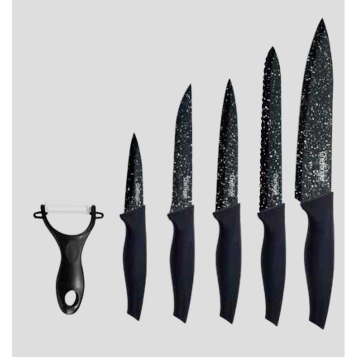 Set cutite ceramice 6 piese Cheffinger CF MB04 - eMAG.ro