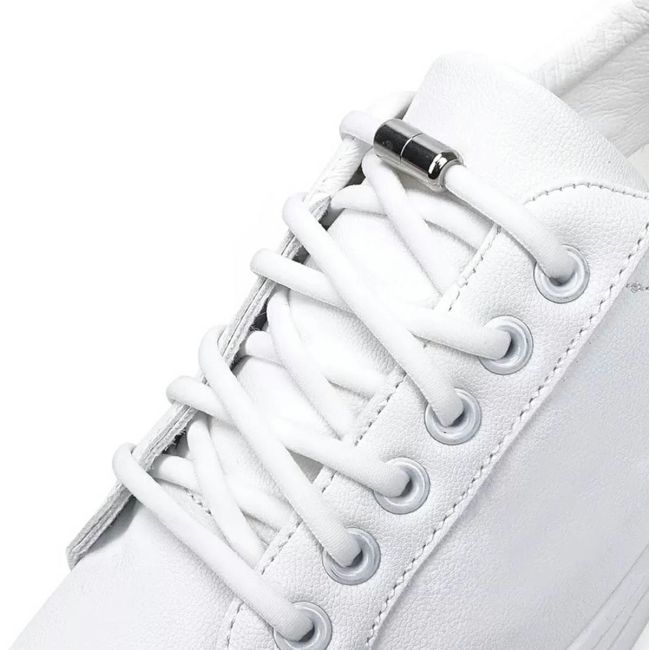 Set 2 Sireturi Elastice cu sistem de tip No Touch, cu Capsula Metalica ...