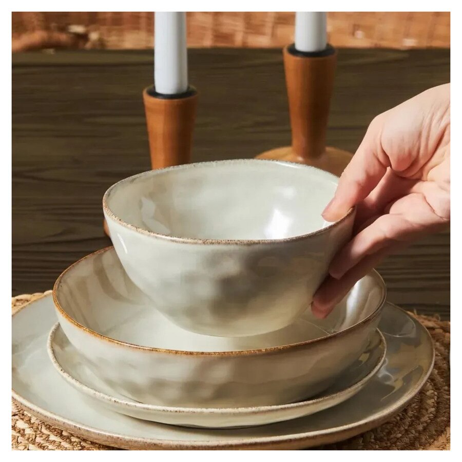 Set de vesela pentru 6 persoane Aria Beige Reactive, Karaca, Portelan ...