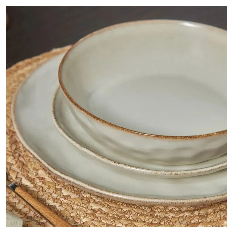 Set de vesela pentru 6 persoane Aria Beige Reactive, Karaca, Portelan ...