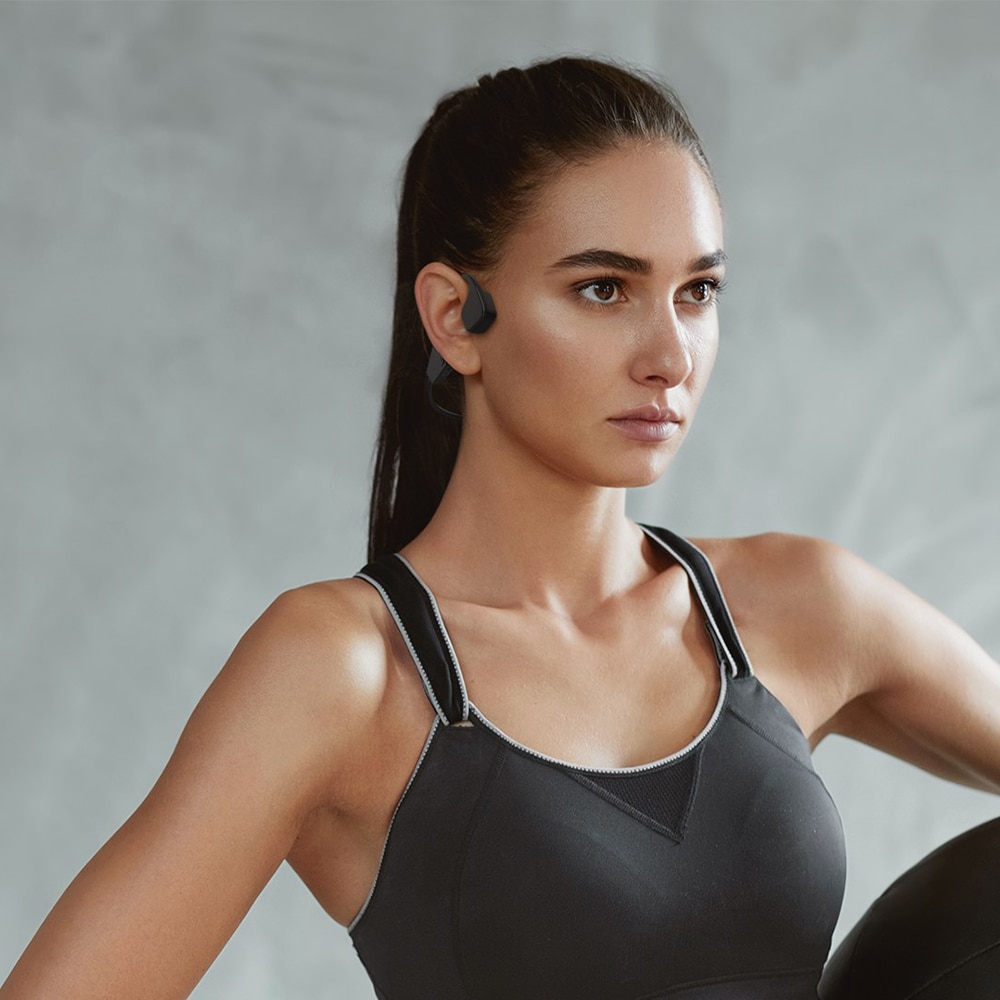 Casti wireless cu conductie osoasa pentru sport, BS17 Langsdom, prin ...