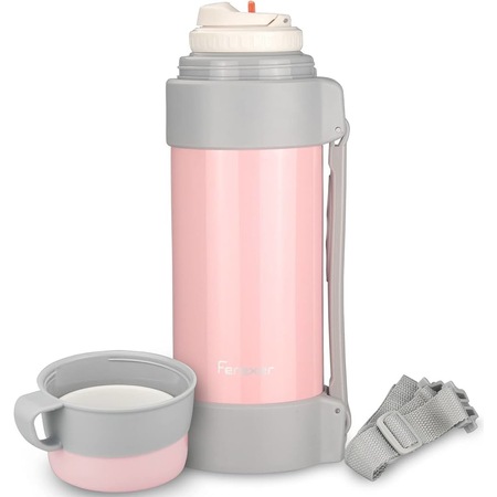 Termos cu interior din Inox, 2 Cani incluse, Perete Dublu, Inchidere ...