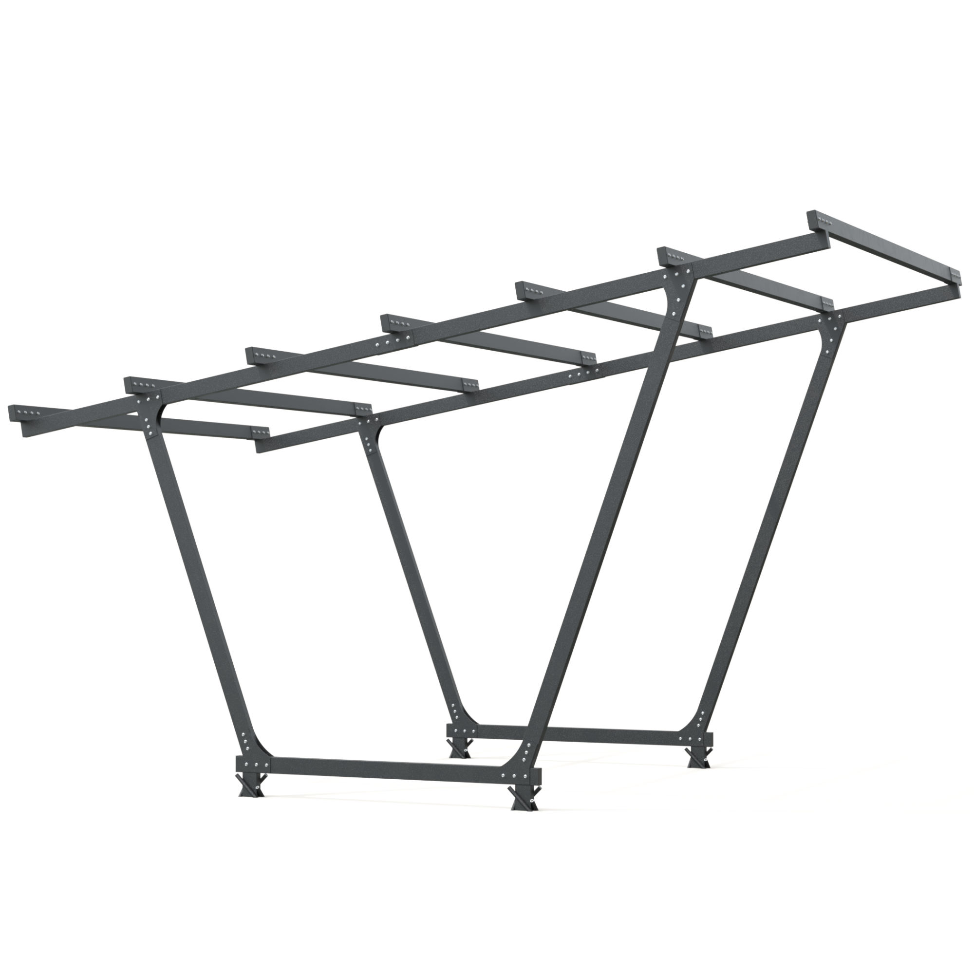 Structura carport auto, Todome, Model 02, 1 loc, Metal, Gri antracit ...