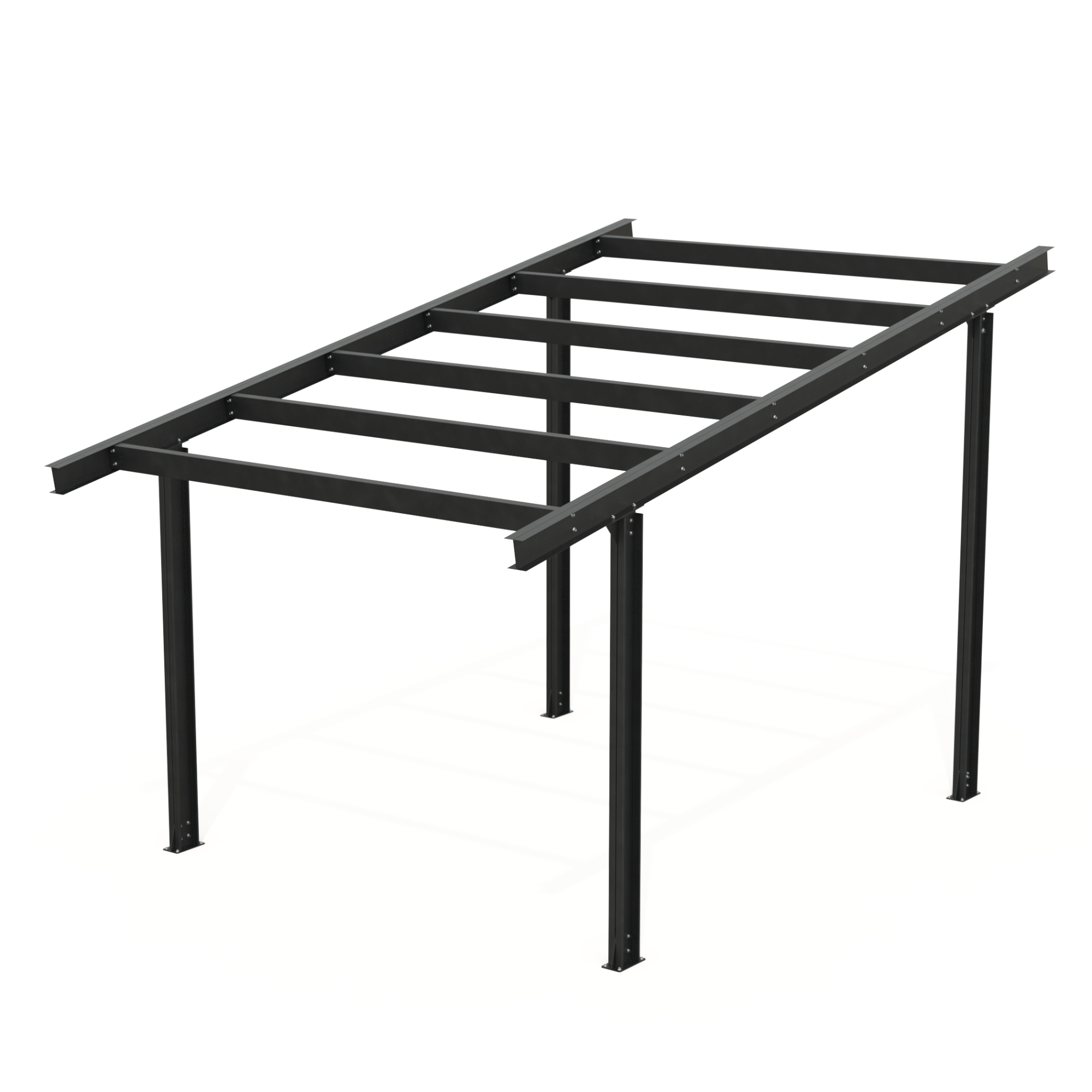 Structura carport auto, Todome, Model 05, 1 loc, Metal, Gri antracit ...