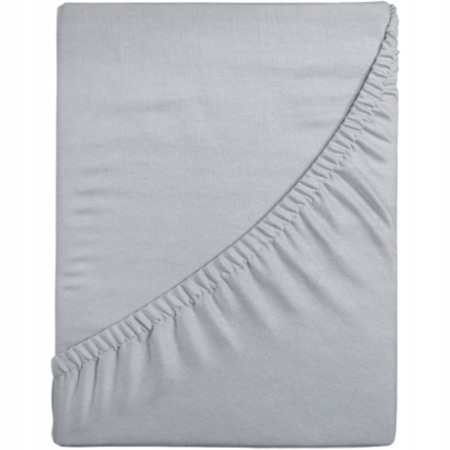 Cearceaf de pat cu elastic, Softimi, 120x200, groasa, 100% bumbac, gri ...